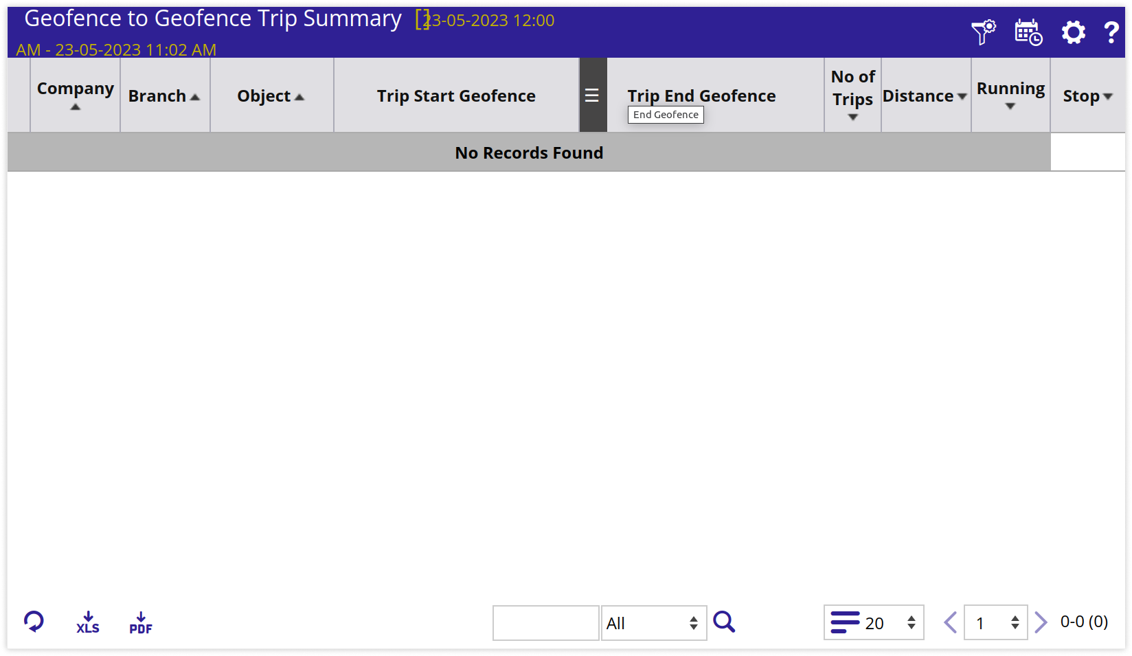 How to set up geofence to geofence trip report?
